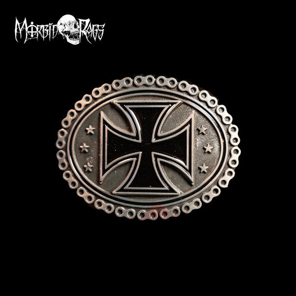 Iron Cross Oval Belt Buckle – Morbid Rags