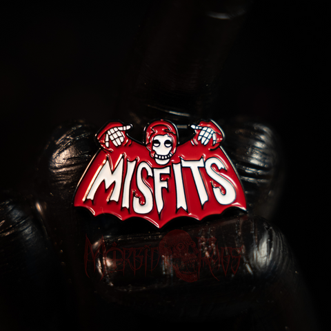 Misfits Red Bat Pin – Morbid Rags